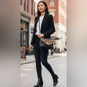 Luana Ferracuti | Bags | Luana Ferracuti Two Sided Leopard Printblack ...